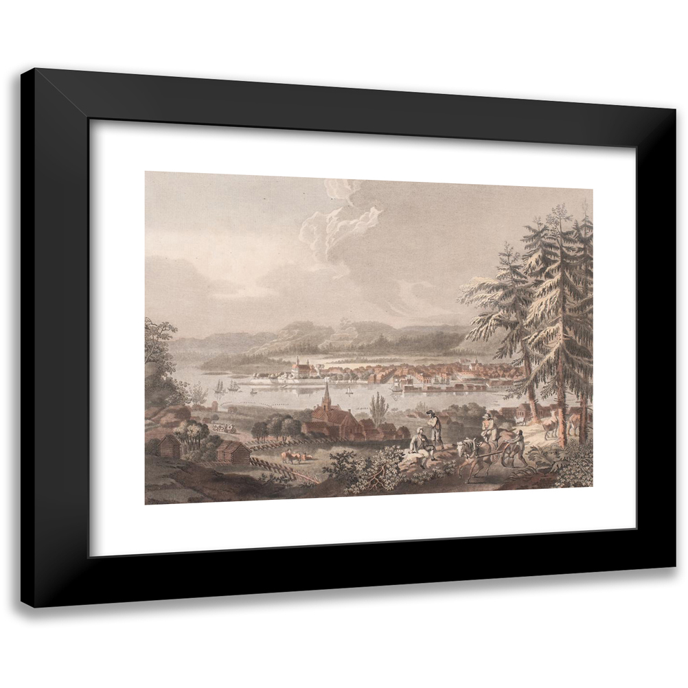 Georg Haas 24x19 Black Modern Framed Museum Art Print Titled - View of ...