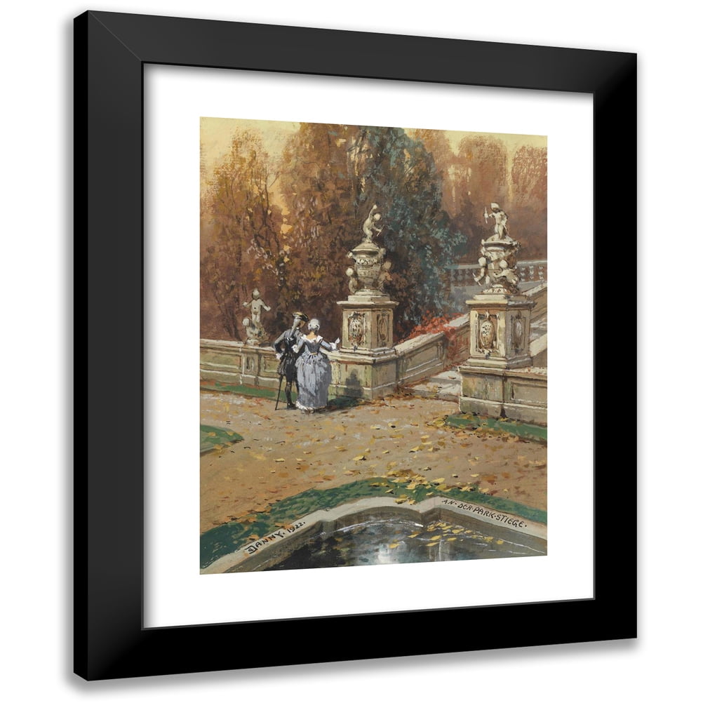 Georg Janny 11x14 Black Modern Framed Museum Art Print Titled - At the ...