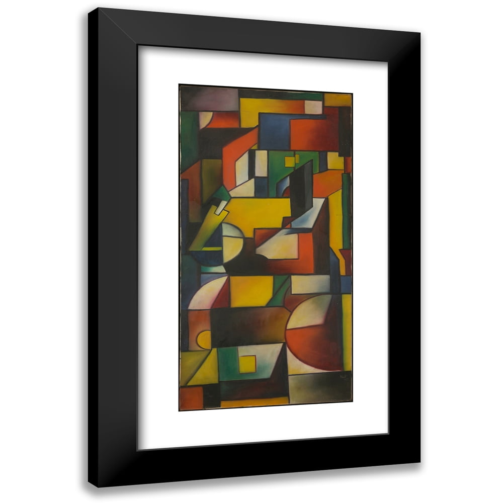 Georg Muche 14x24 Black Modern Framed Museum Art Print Titled - Homage ...