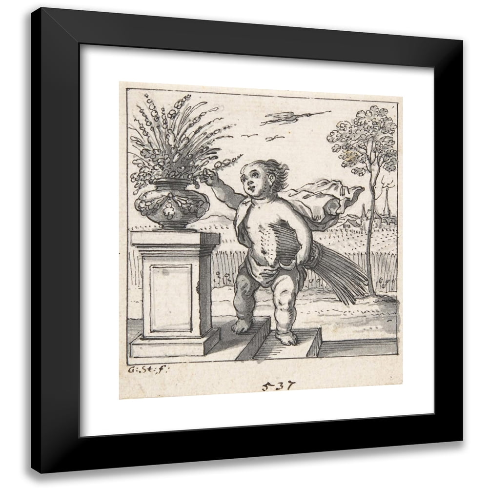 Georg Strauch 20x22 Black Modern Framed Museum Art Print Titled ...