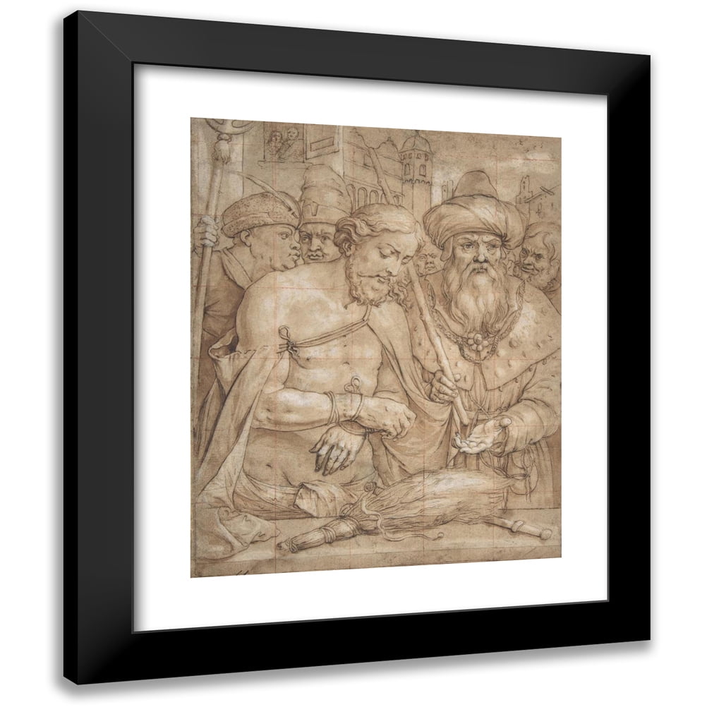 Georg Vischer 15x18 Black Modern Framed Museum Art Print Titled ...