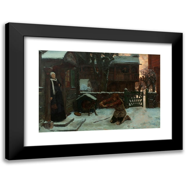 Georg Von Rosen 14x11 Black Modern Framed Museum Art Print Titled - The ...