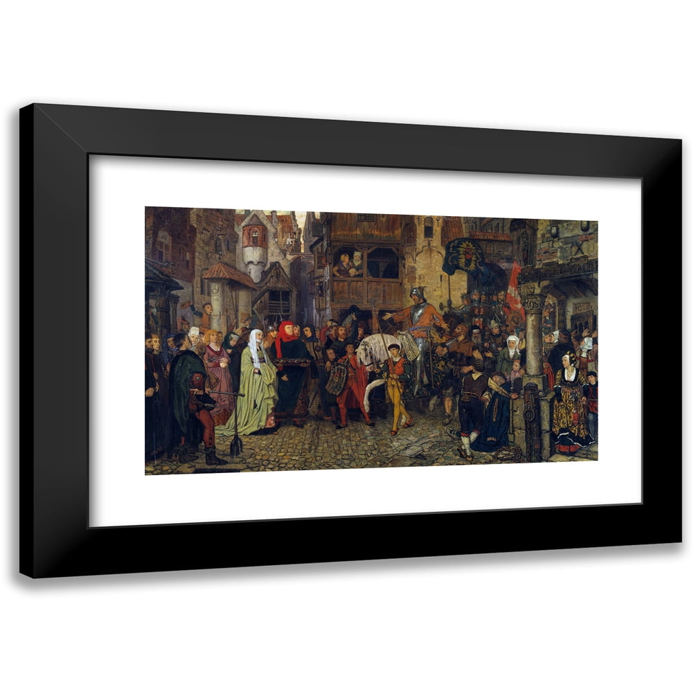 Georg Von Rosen 24x16 Black Modern Framed Museum Art Print Titled - The ...