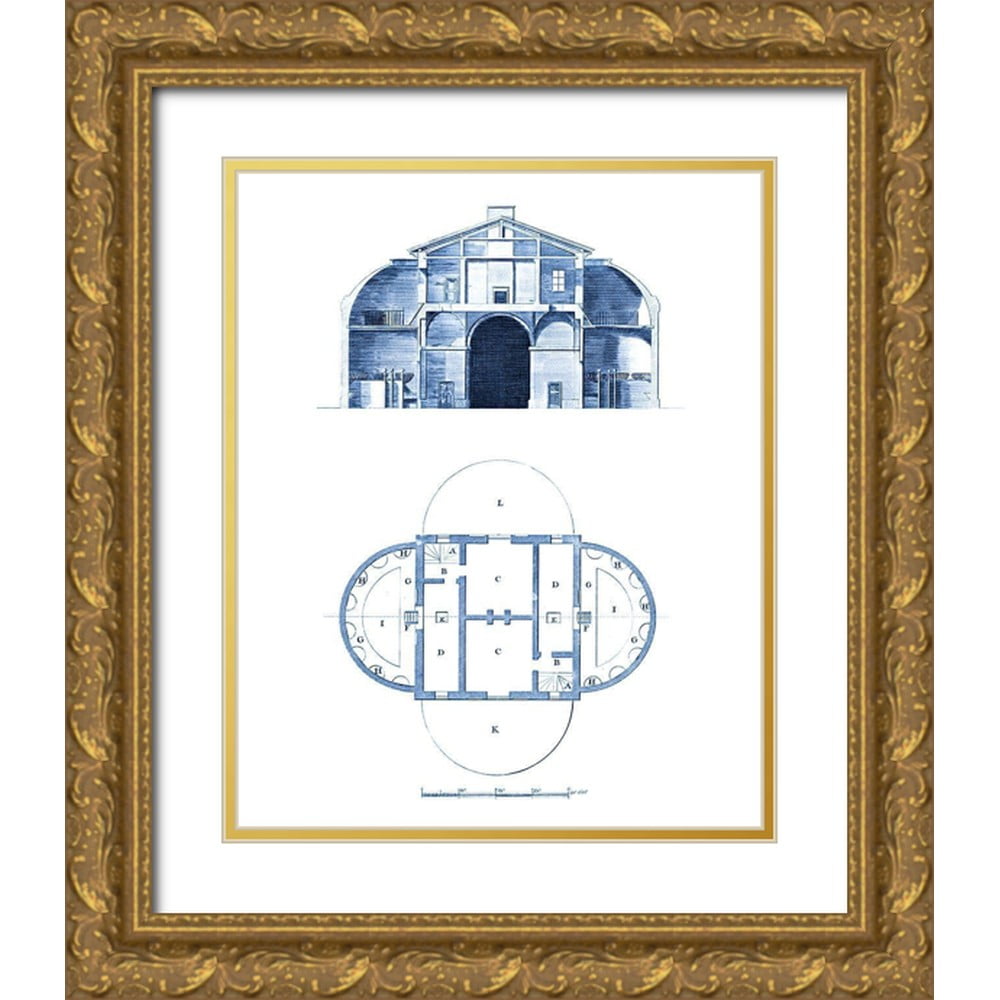 George, Andrew Cook 15x18 Gold Ornate Wood Framed with Double Matting ...