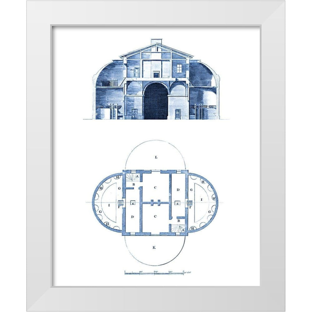 George, Andrew Cook 26x32 White Modern Wood Framed Museum Art Print ...