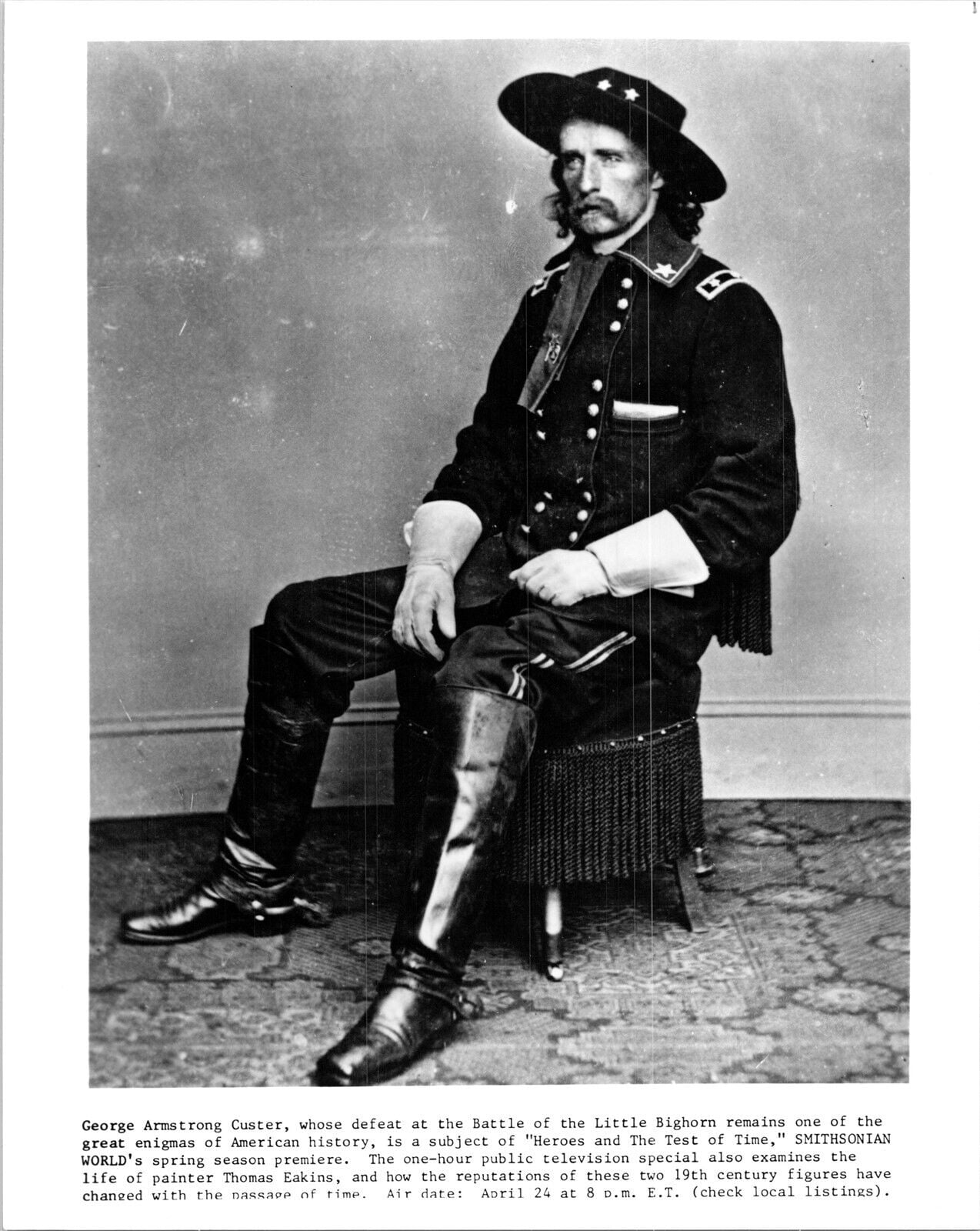 George Armstrong Custer historical pose Smithsonian World TV 8x10 inch ...