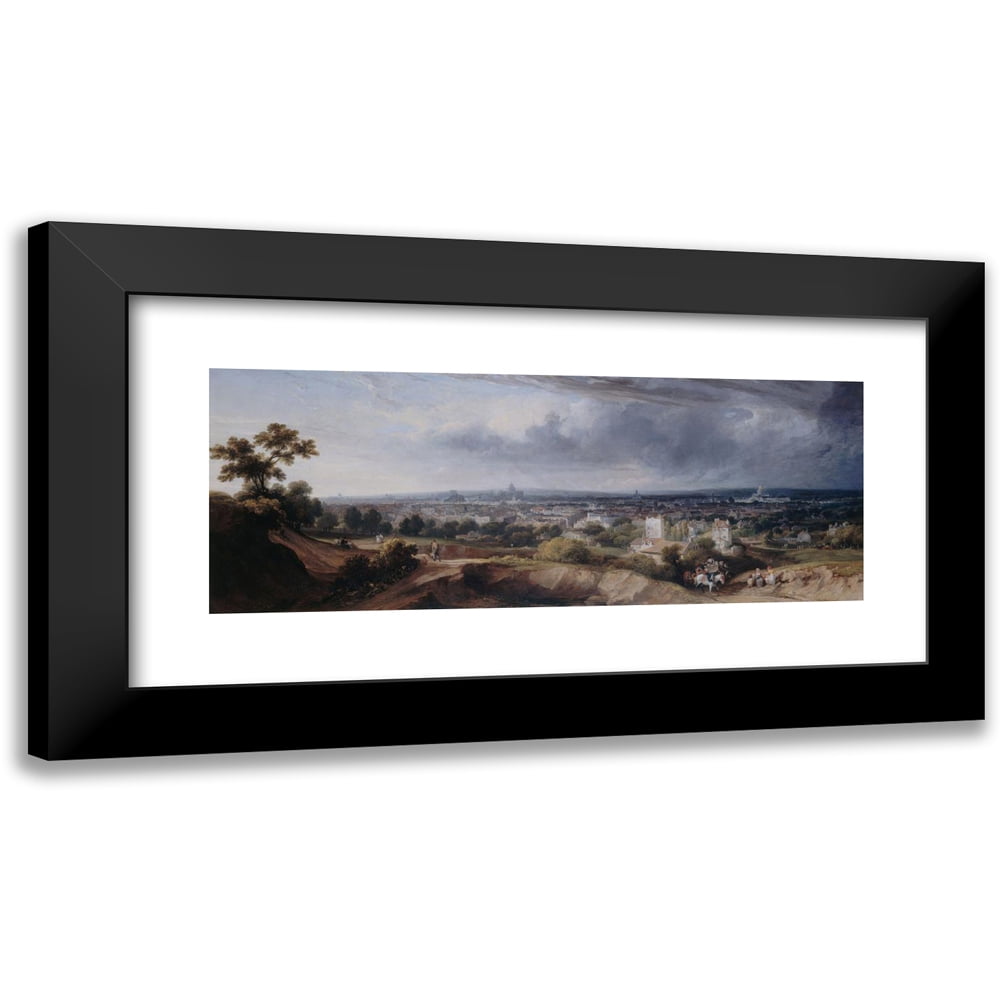 George Arnald 14x8 Black Modern Framed Museum Art Print Titled - Paris ...