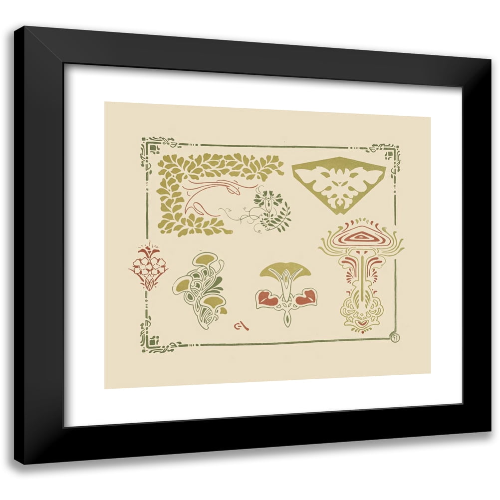 George Auriol 22x20 Black Modern Framed Museum Art Print Titled ...