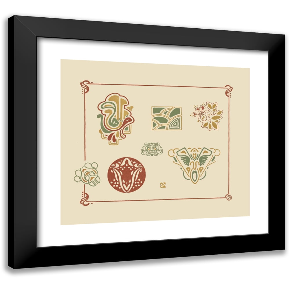 George Auriol 22x20 Black Modern Framed Museum Art Print Titled ...