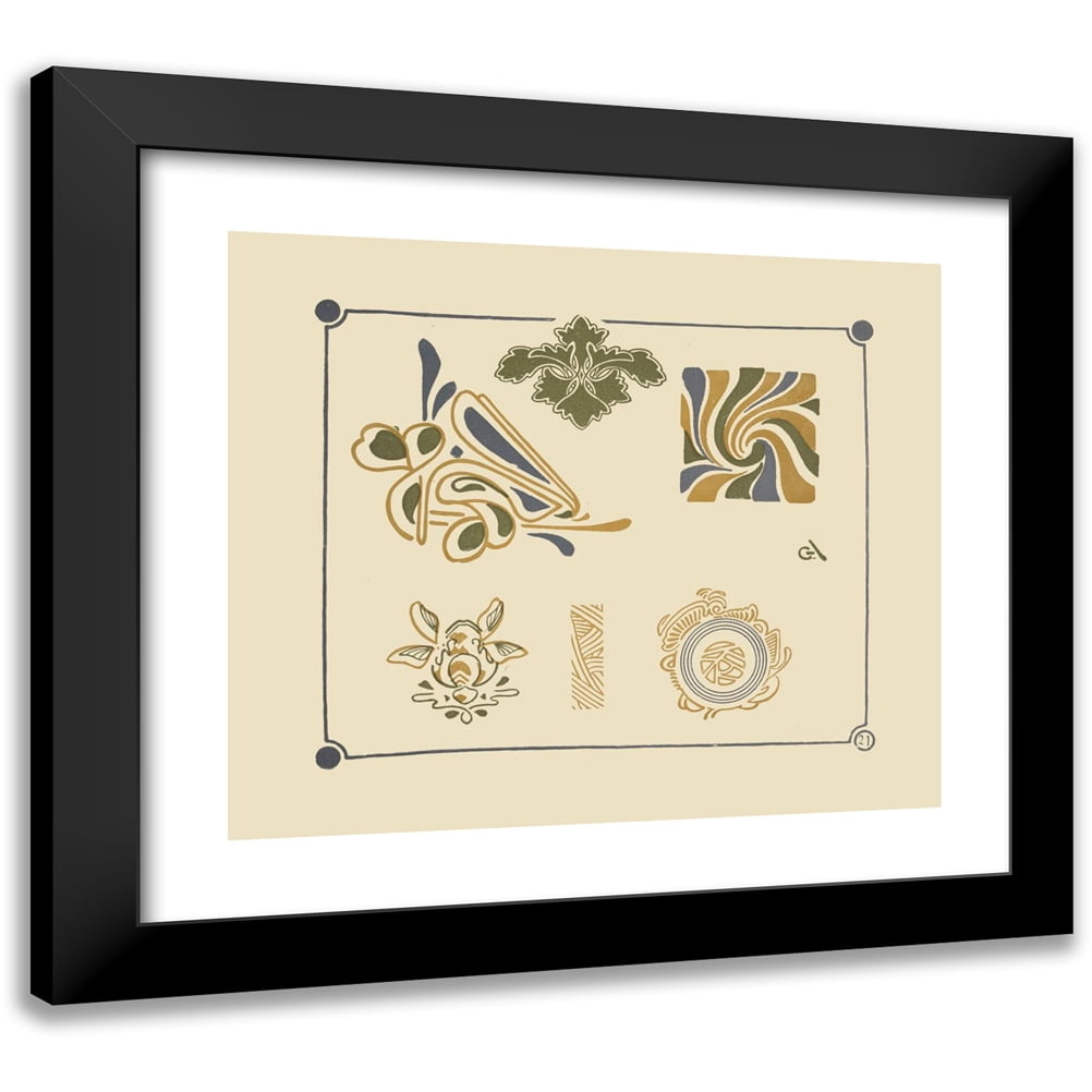 George Auriol 23x20 Black Modern Framed Museum Art Print Titled ...