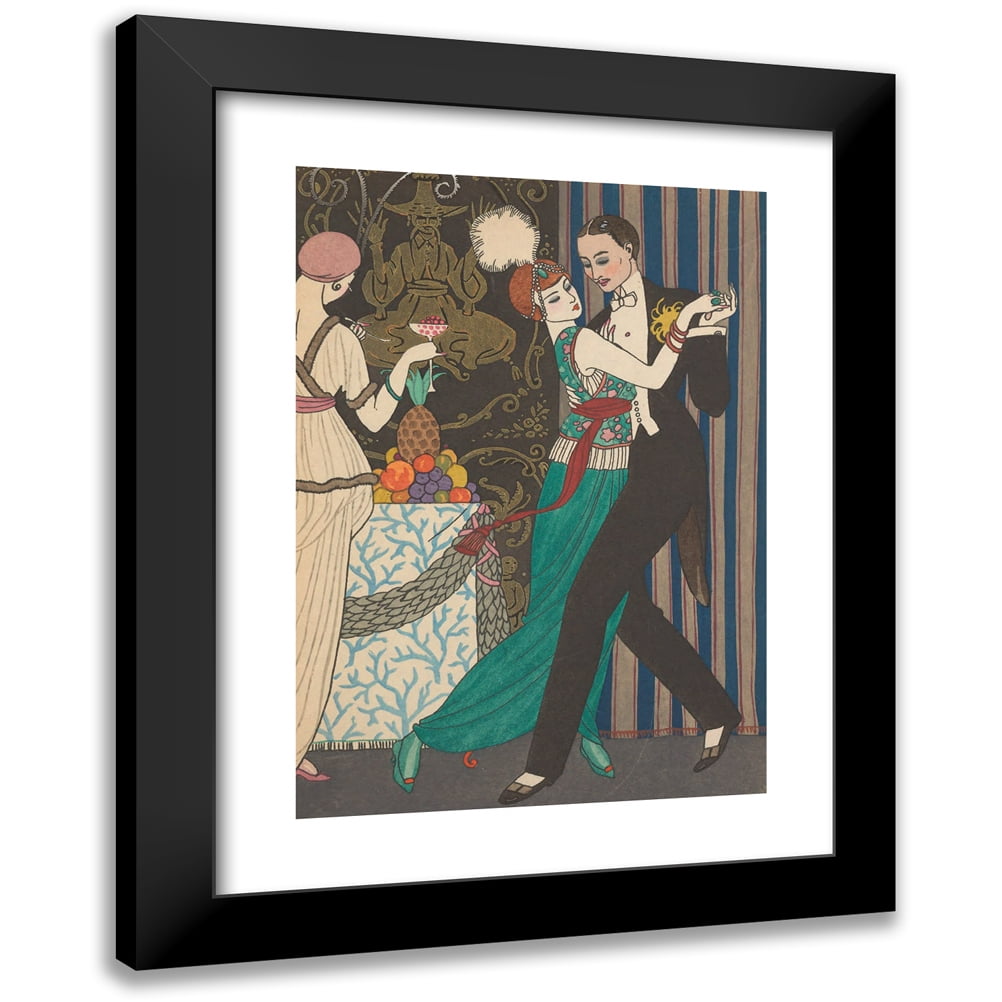 George Barbier 11x14 Black Modern Framed Museum Art Print Titled ...