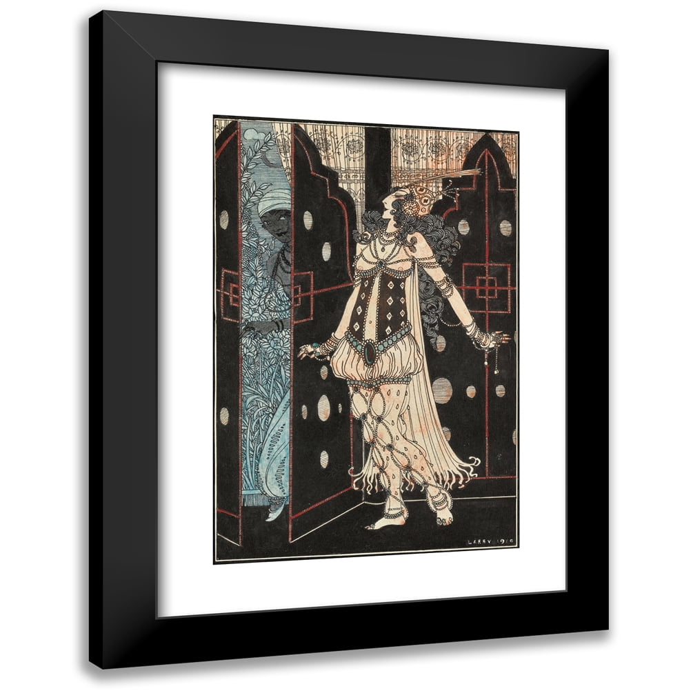 George Barbier 11x14 Black Modern Framed Museum Art Print Titled - Ida ...