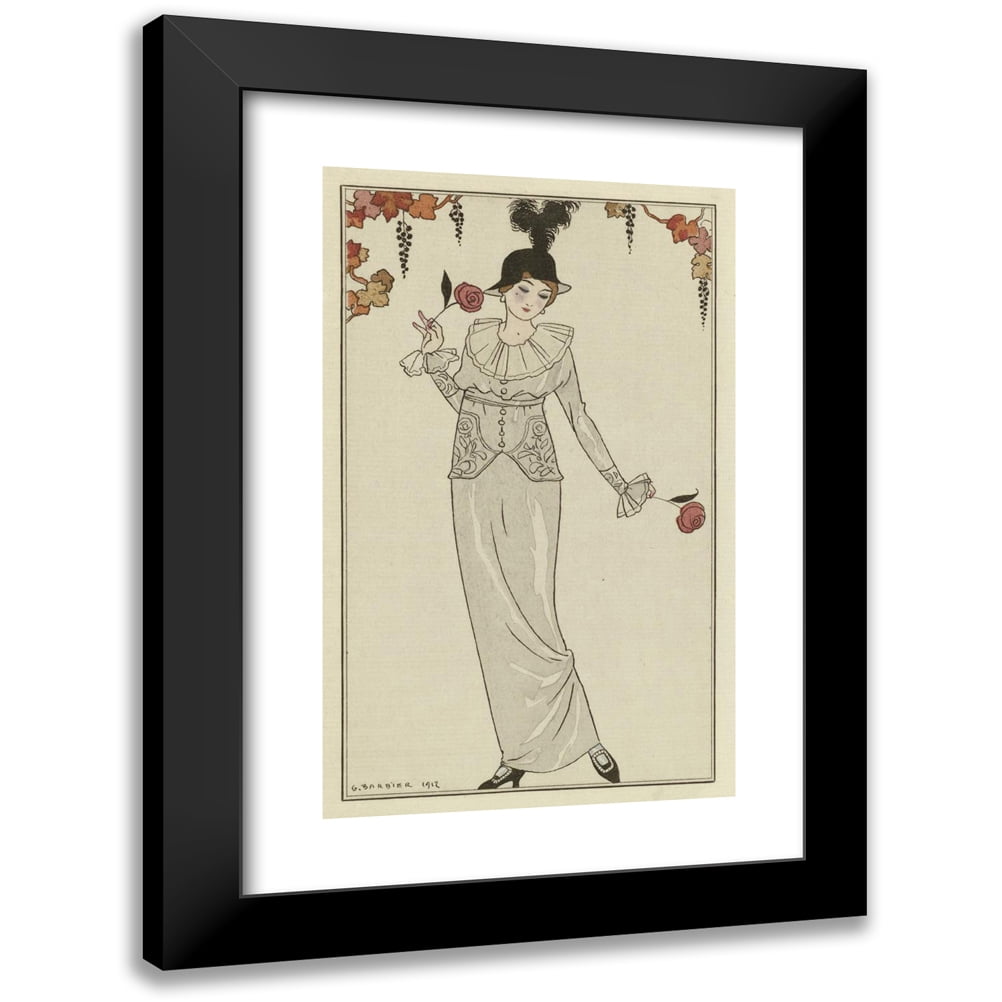 George Barbier 11x14 Black Modern Framed Museum Art Print Titled ...
