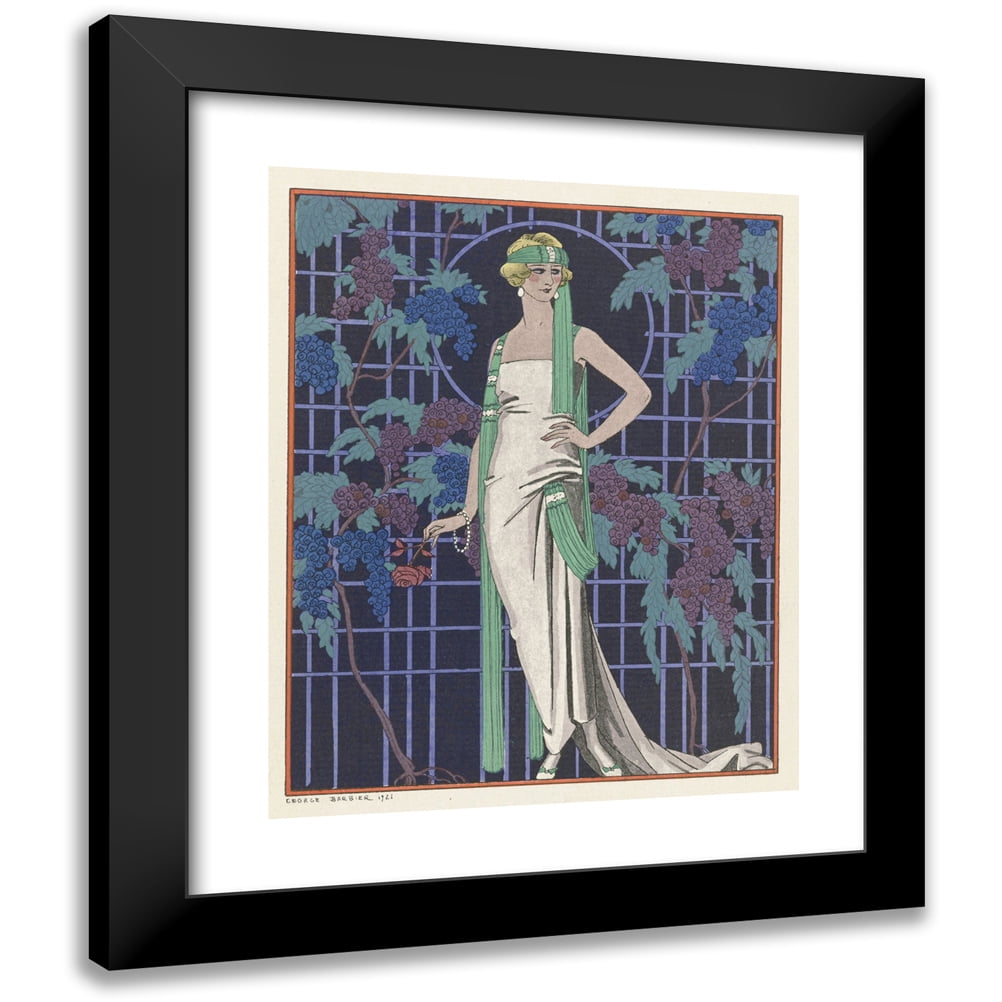 George Barbier 12x14 Black Modern Framed Museum Art Print Titled ...