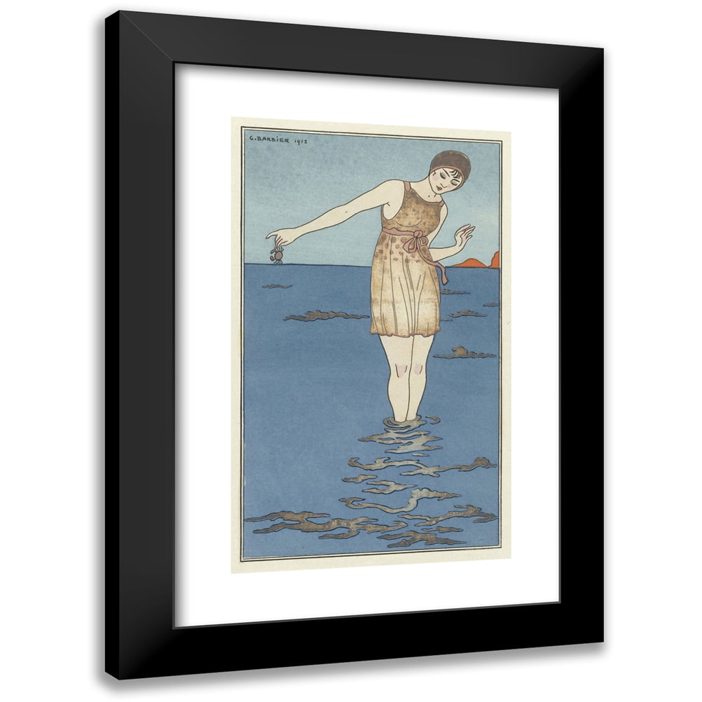 George Barbier 12x18 Black Modern Framed Museum Art Print Titled - Bain ...