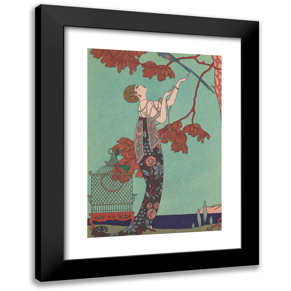George Barbier 14x18 Black Modern Framed Museum Art Print Titled - The ...