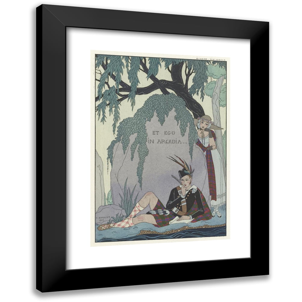 George Barbier 14x18 Black Modern Framed Museum Art Print Titled - The ...