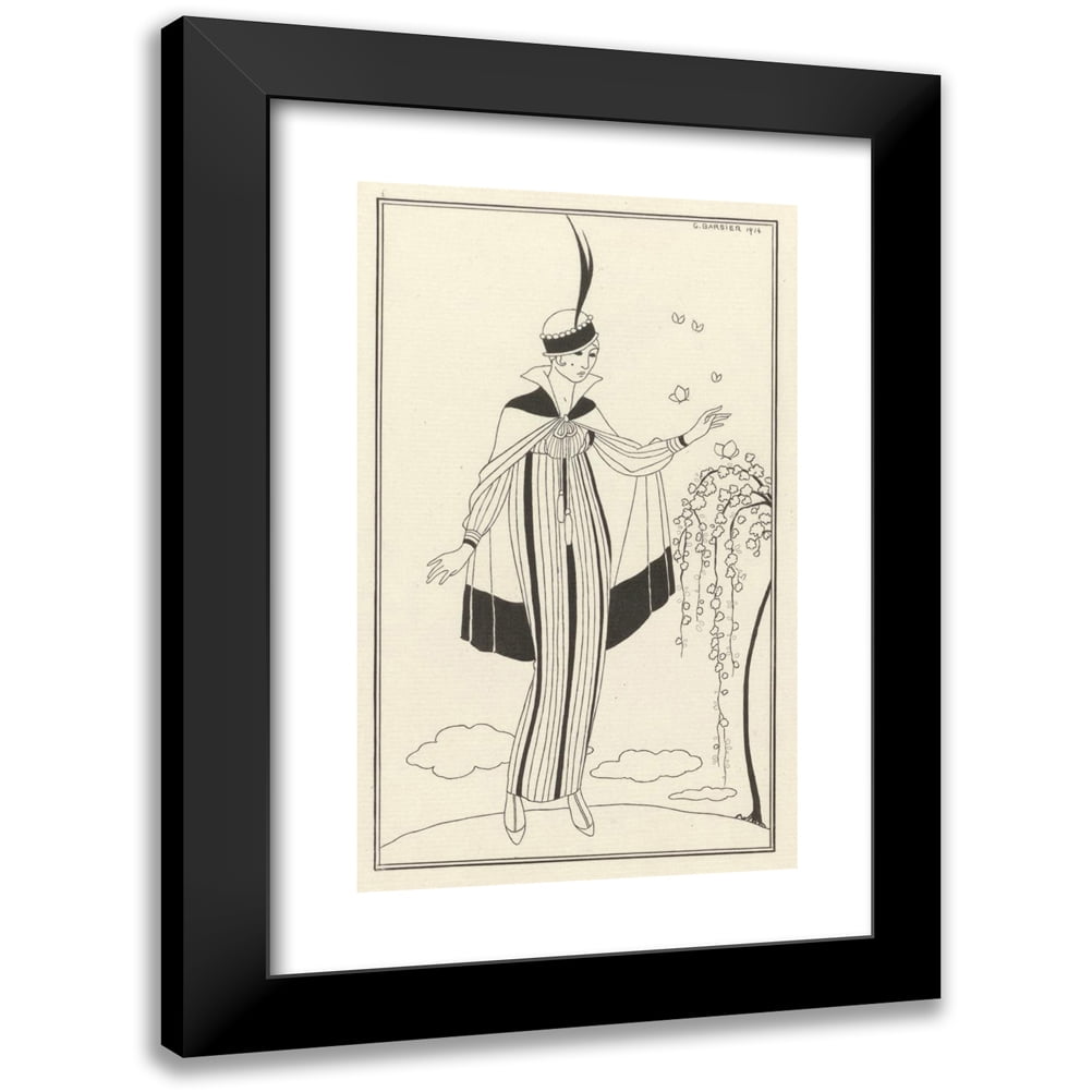 George Barbier 16x24 Black Modern Framed Museum Art Print Titled ...
