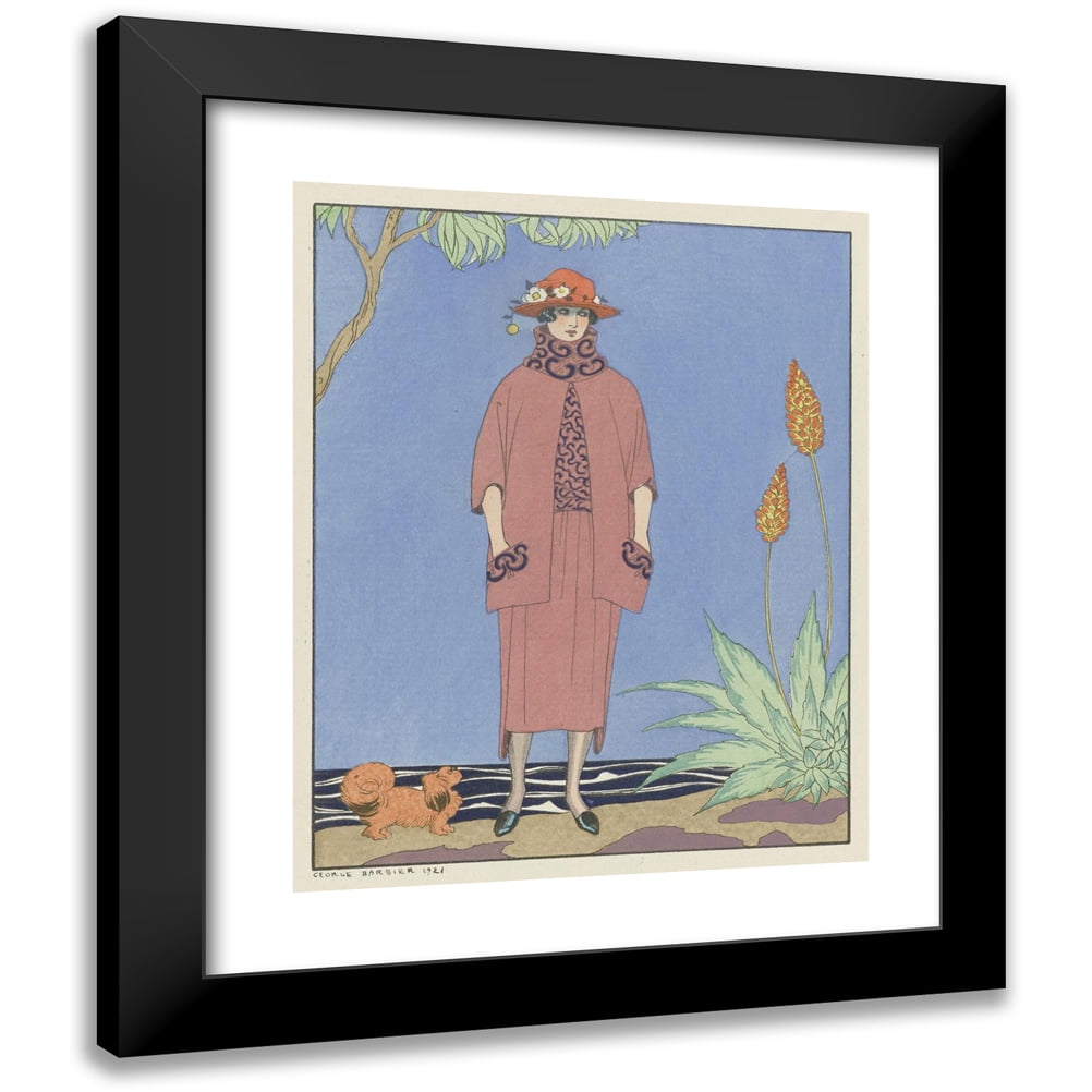 George Barbier 20x24 Black Modern Framed Museum Art Print Titled - A ...