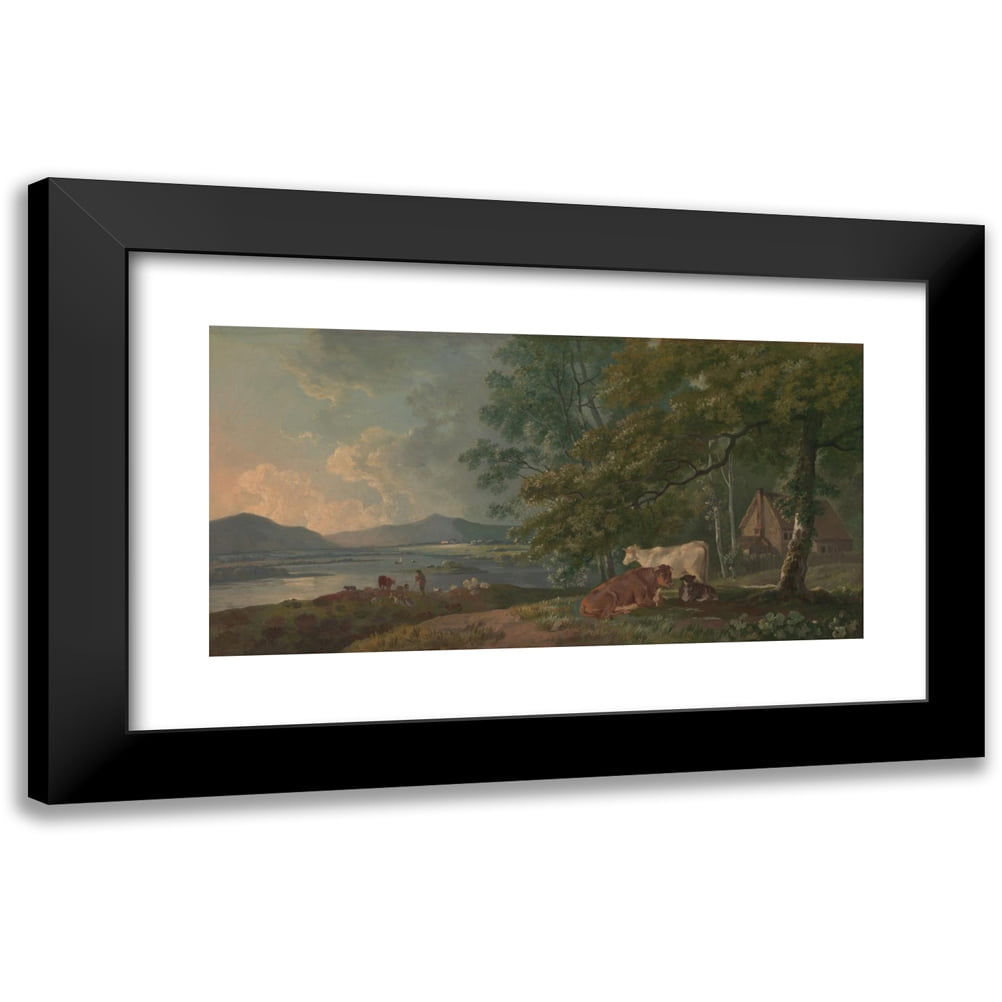 George Barret 24x14 Black Modern Framed Museum Art Print Titled ...