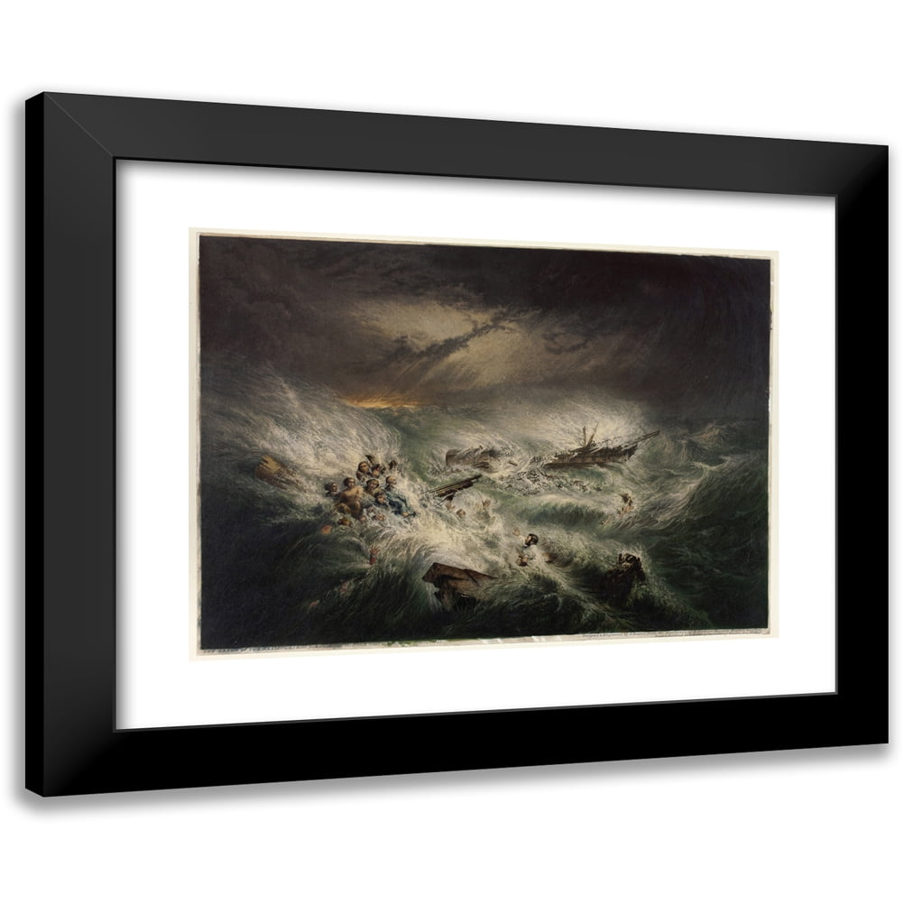 George Baxter 14x11 Black Modern Framed Museum Art Print Titled - The ...