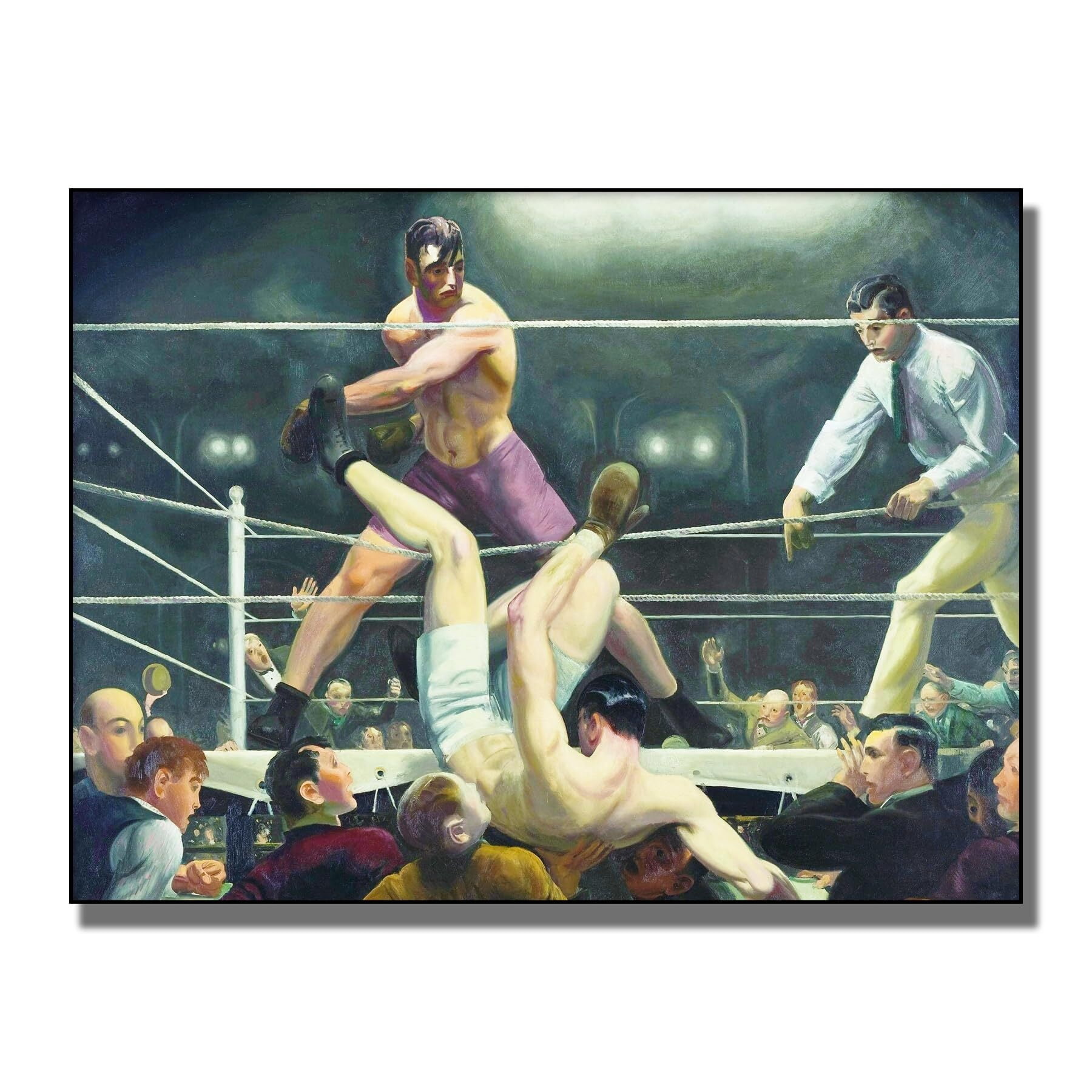 George Bello Canvas Wall Art-Dempsey And Firpo Poster Classic Fight ...