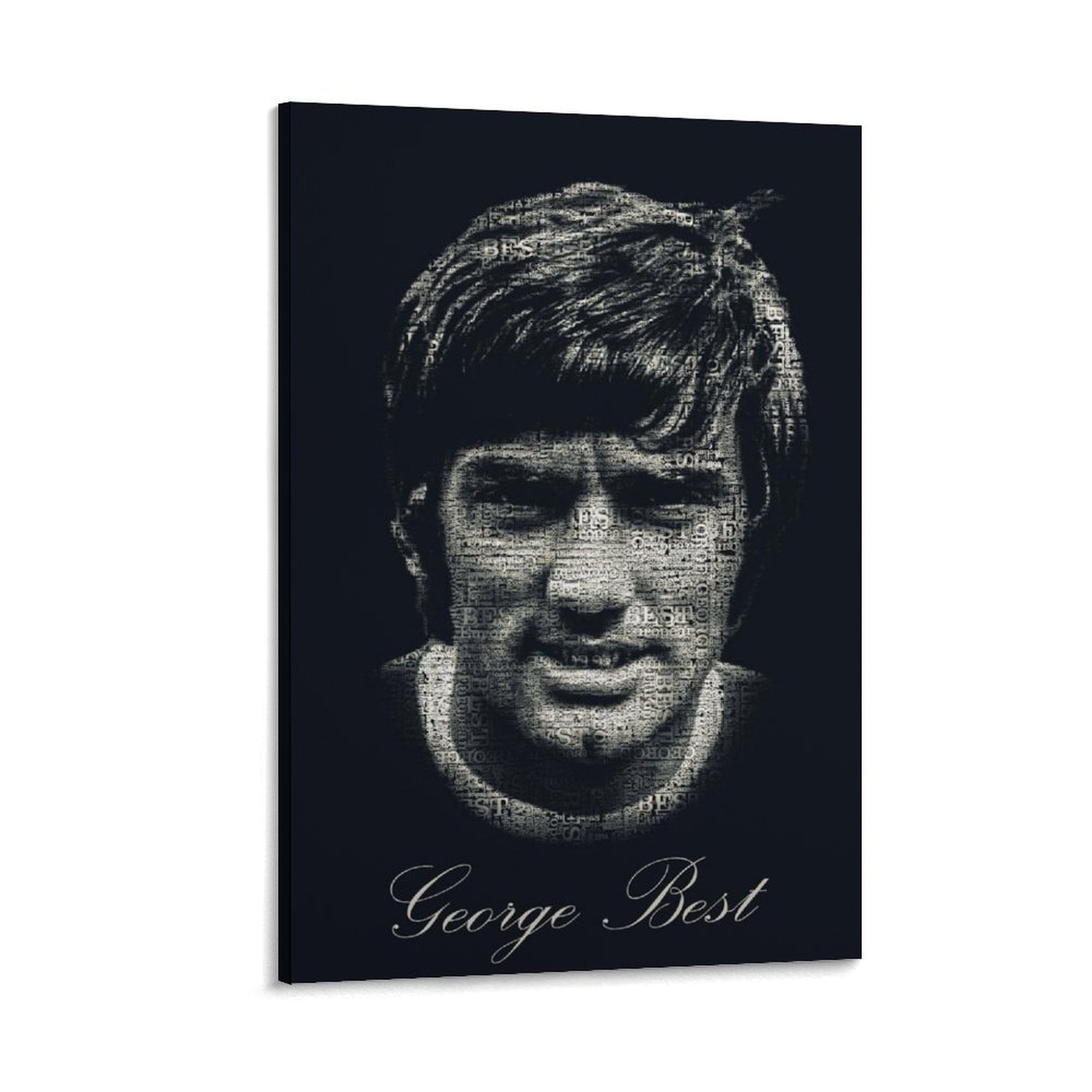 George Best Soccer Art Print Sportman Posters Wall Art Painting Canvas ...
