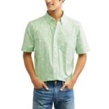 George Big men's printed stretch woven shirt - Walmart.com