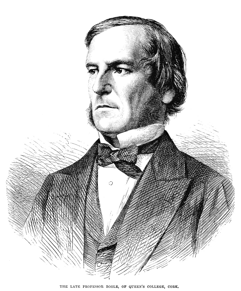 George Boole. Nenglish Mathematician And Logician. Line Engraving 1865 ...