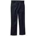 George Boys Youth Flat Front Twill Pant with Scotchguard Cotton Belt ...