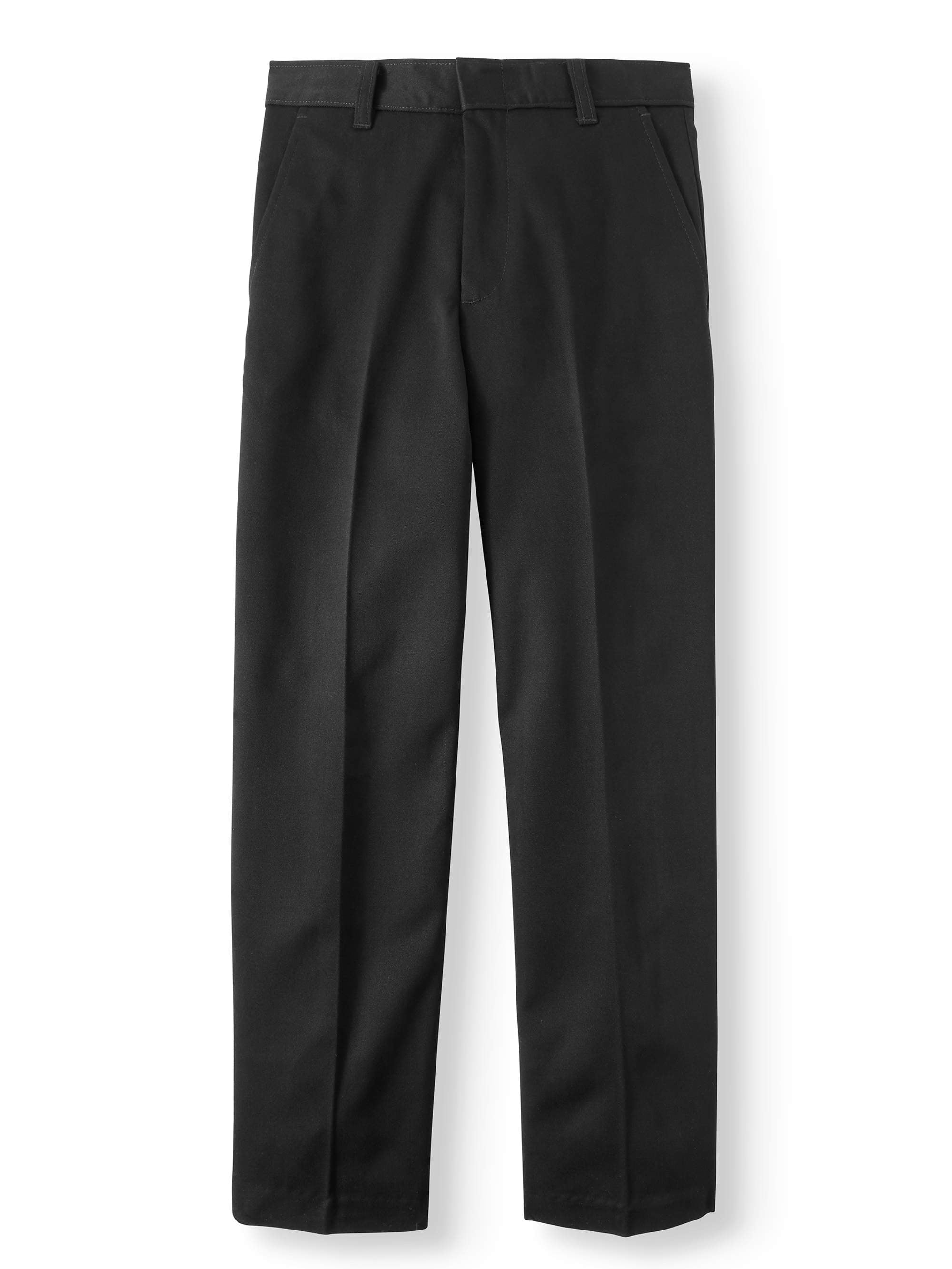 George Boys School Uniform Flat Front Pants (Little Boys & Big Boys ...