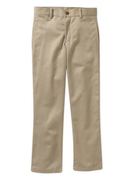 George Boys School Uniform Flat Front Twill Pant With Scotchguard ...