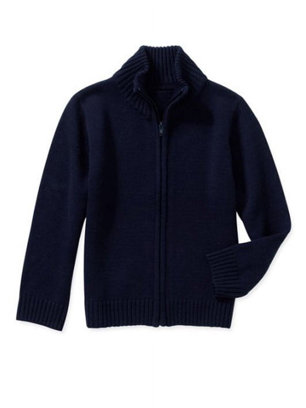 George Boys School Uniform Zip Up Mock Neck Sweater (Little Boys & Big ...