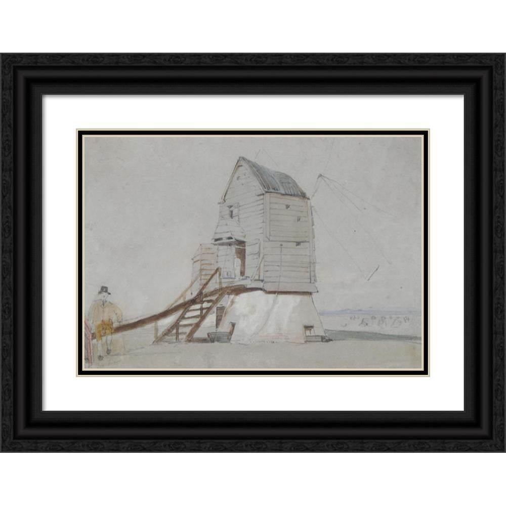 George Bryant Campion 18x14 Black Ornate Wood Framed Double Matted ...