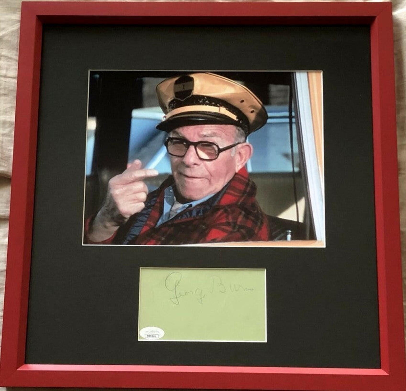 George Burns autograph framed with Oh God 8x10 movie photo JSA ...