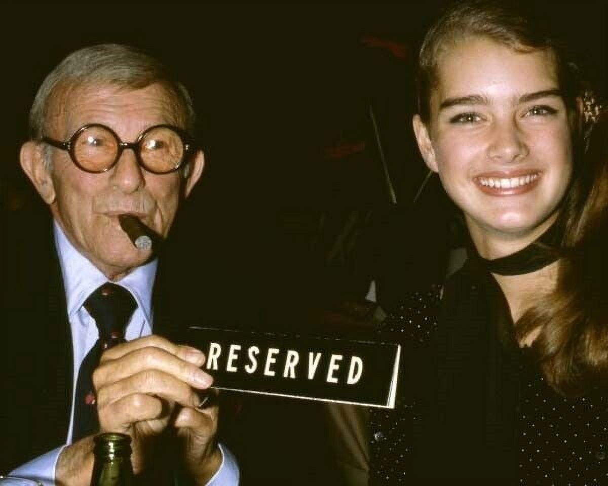 George Burns smoking cigar & Brooke Shields 1980's pose together 5x7 ...