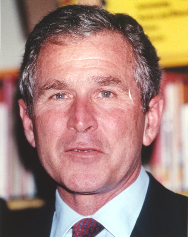 George Bush in Suit Close Up Portrait Photo Print (8 x 10) - Walmart.com