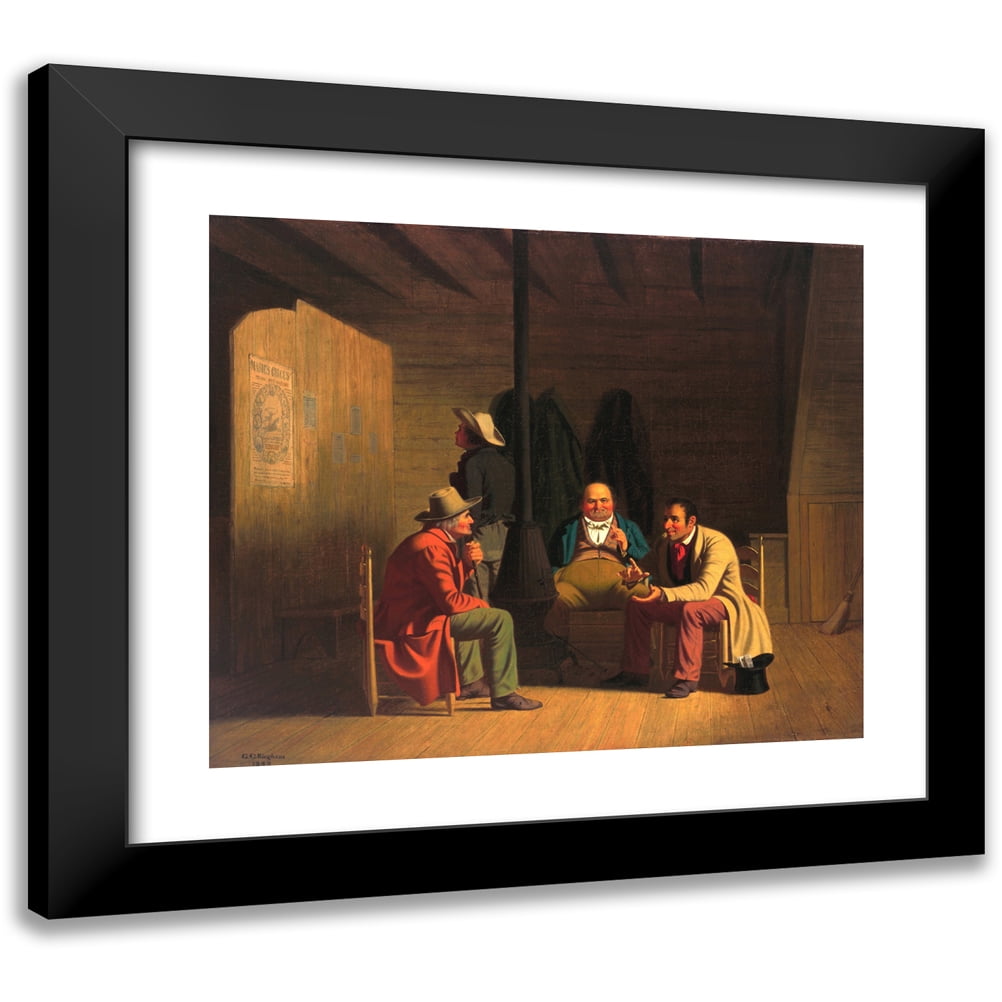George Caleb Bingham 14x12 Black Modern Framed Museum Art Print Titled ...