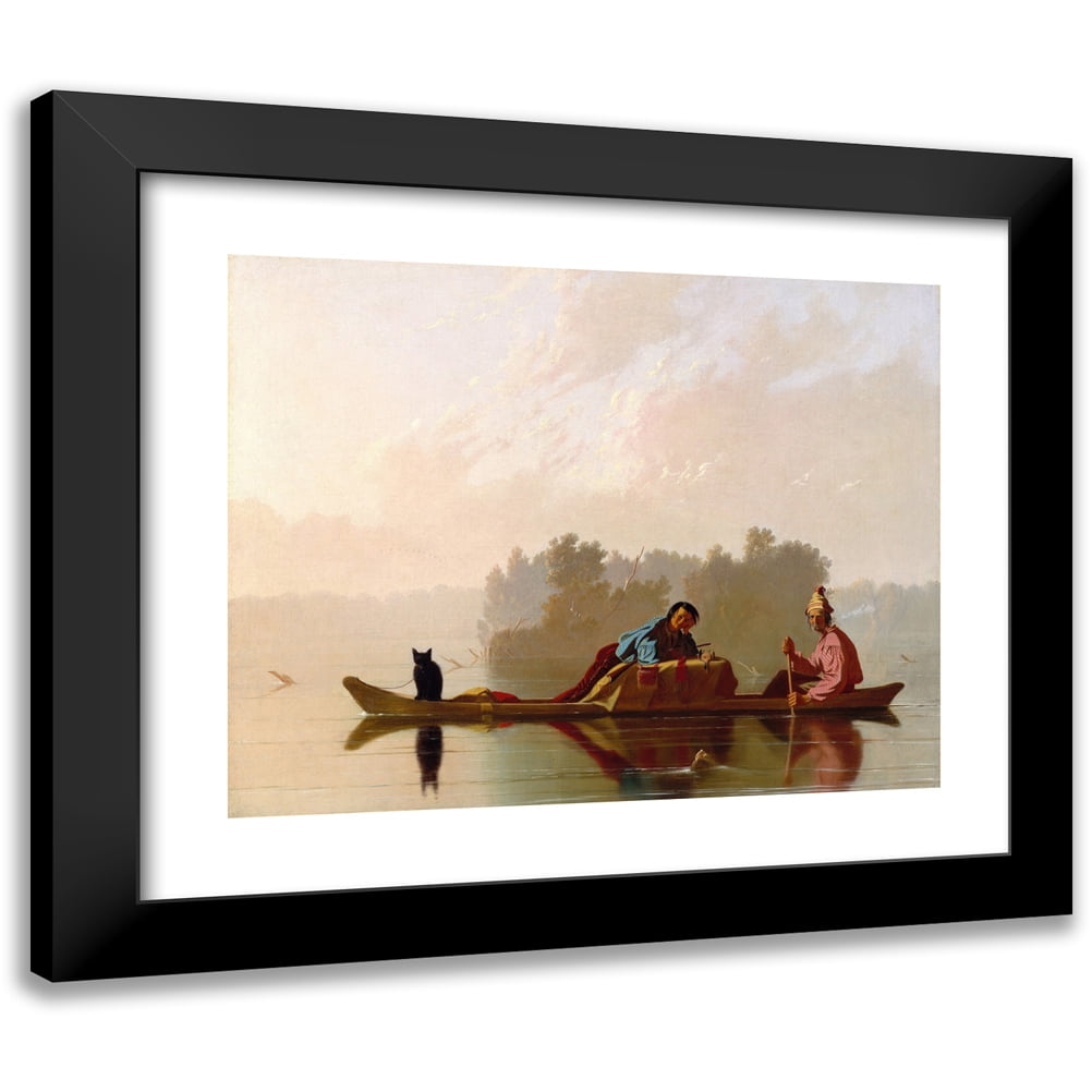 George Caleb Bingham 14x12 Black Modern Framed Museum Art Print Titled ...