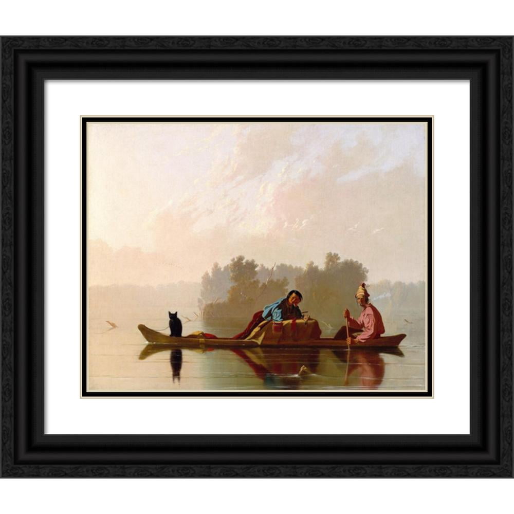 George Caleb Bingham 18x15 Black Ornate Wood Framed Double Matted ...