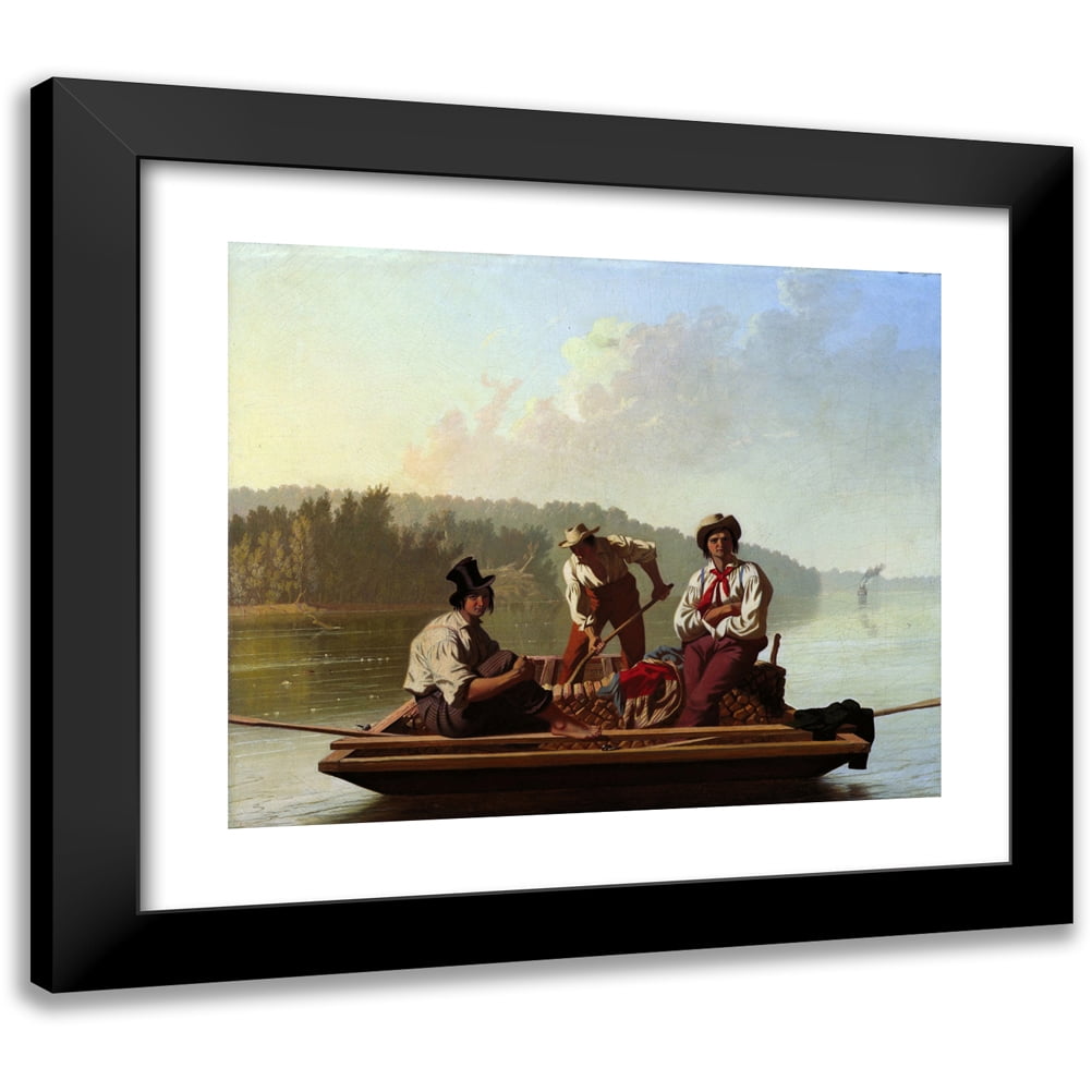 George Caleb Bingham 24x20 Black Modern Framed Museum Art Print Titled ...