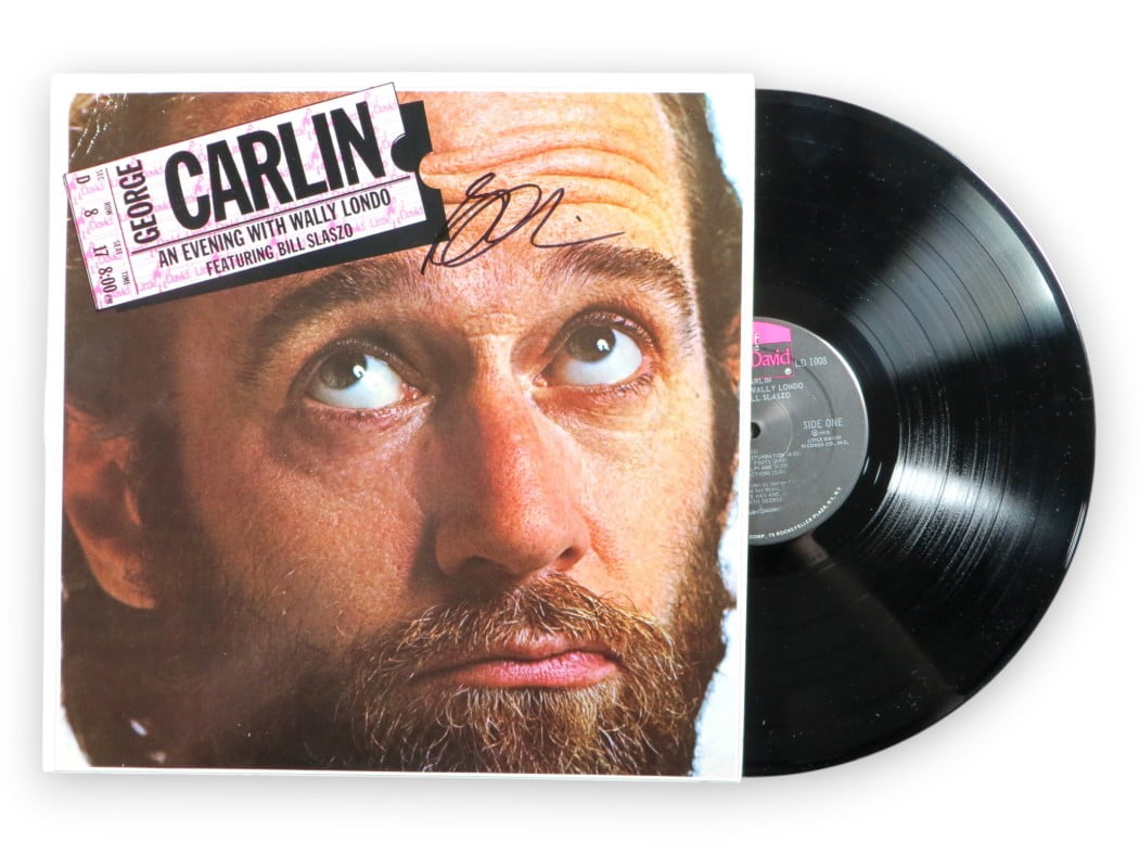 George Carlin Signed Autographed Record Album Cover Evening with Wally ...