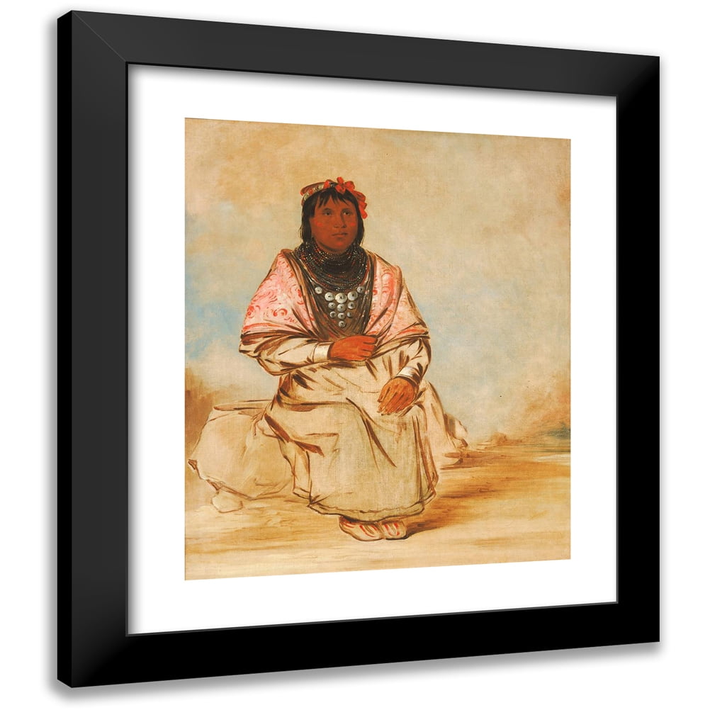 George Catlin 12x14 Black Modern Framed Museum Art Print Titled - A ...