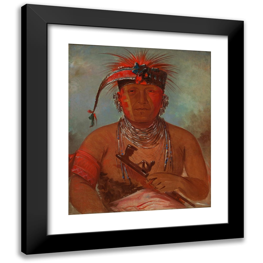George Catlin 12x14 Black Modern Framed Museum Art Print Titled ...
