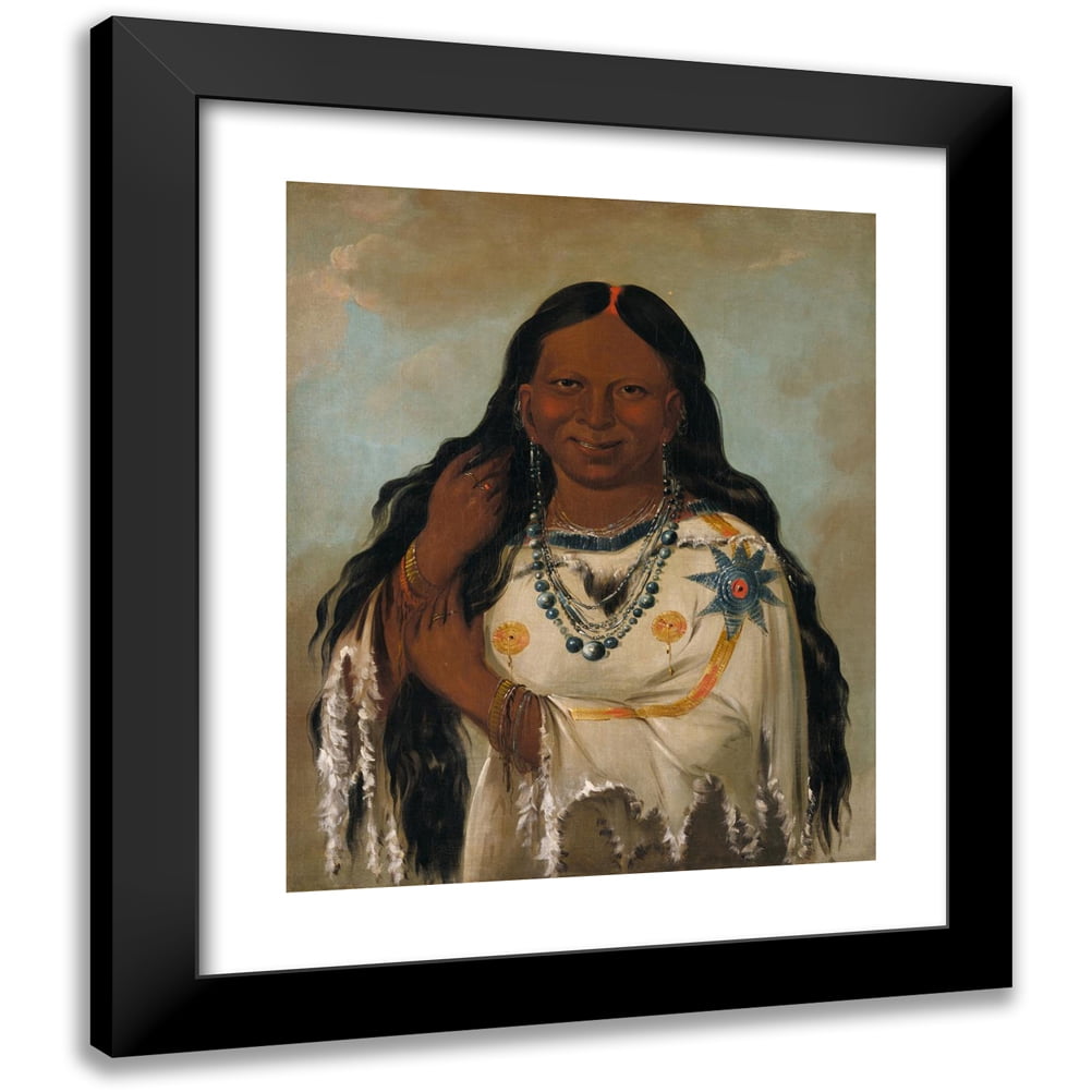 George Catlin 12x14 Black Modern Framed Museum Art Print Titled - Kay-A ...