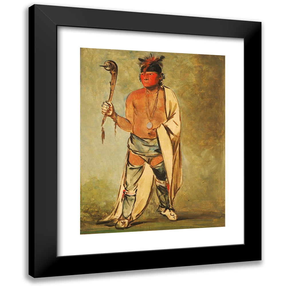George Catlin 12x14 Black Modern Framed Museum Art Print Titled - Naugh ...