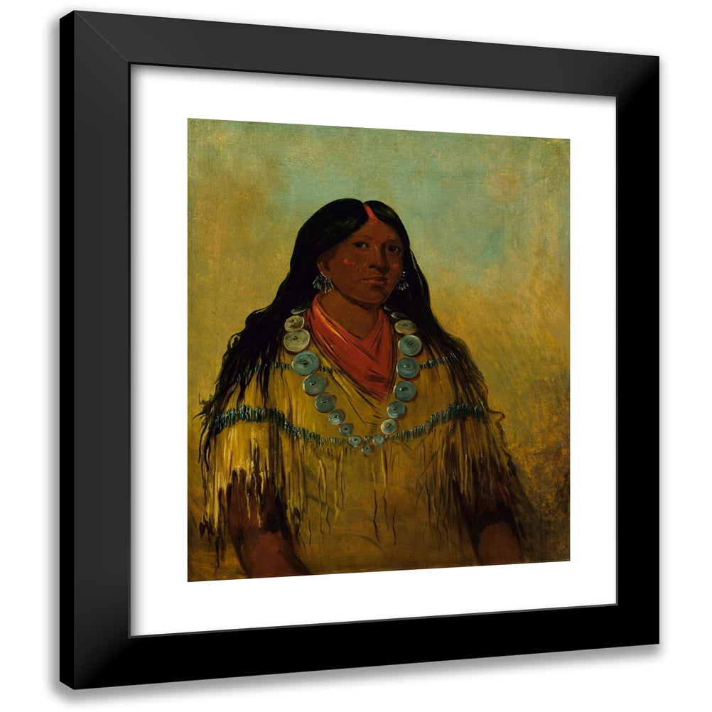 George Catlin 12x14 Black Modern Framed Museum Art Print Titled - Tchow ...