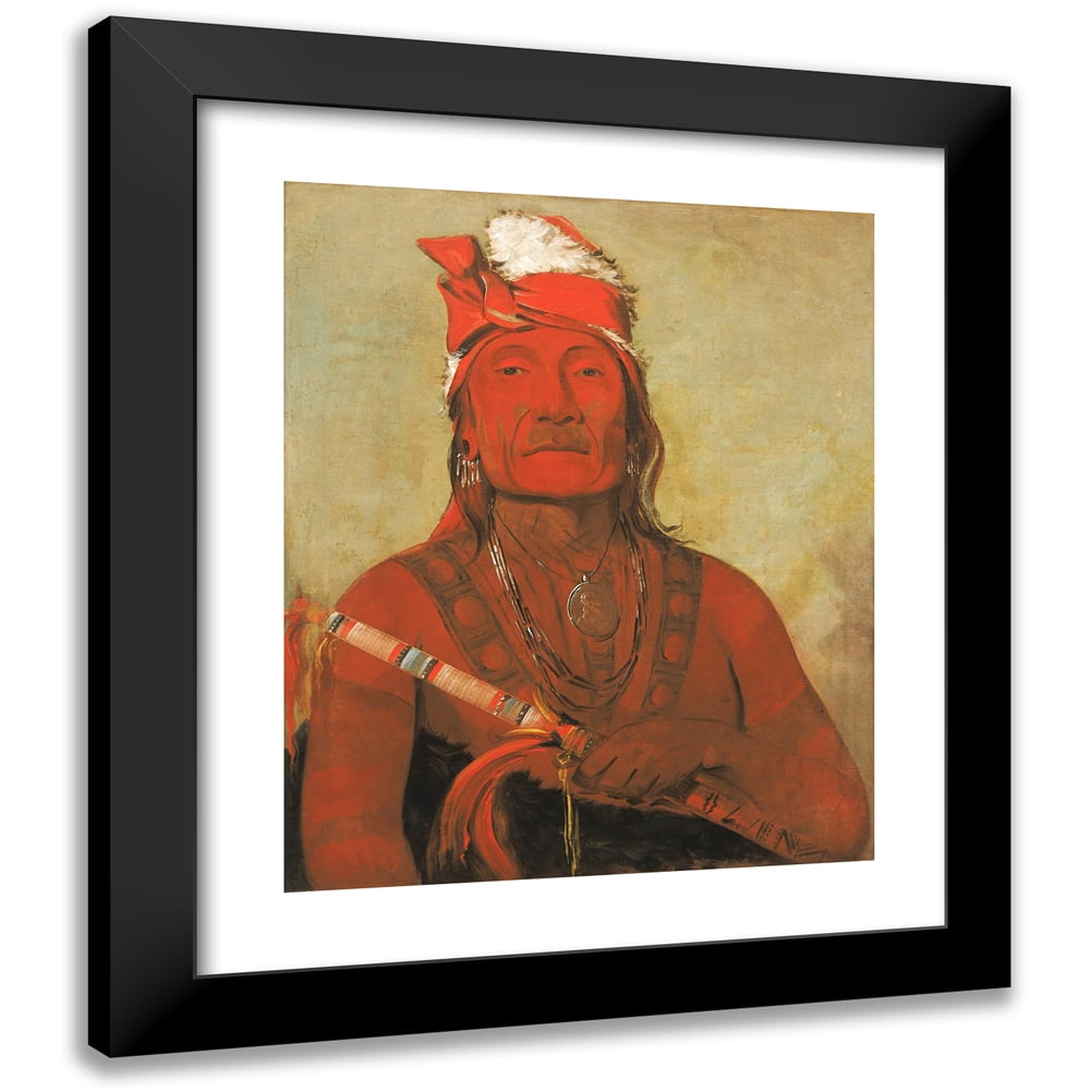 George Catlin 12x14 Black Modern Framed Museum Art Print Titled - Toh ...