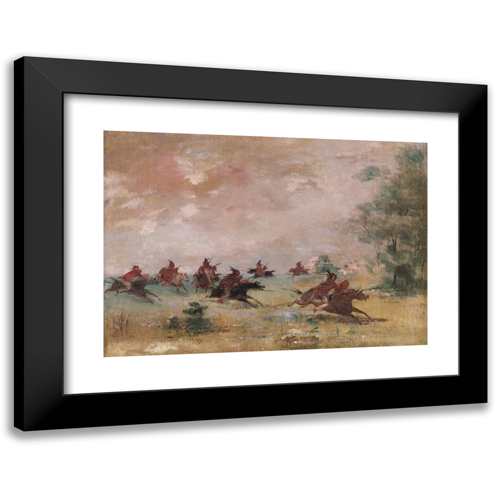 George Catlin 14x11 Black Modern Framed Museum Art Print Titled ...
