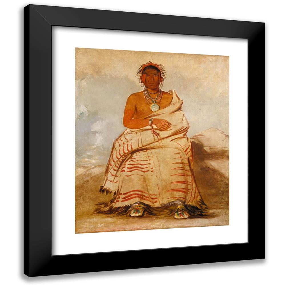 George Catlin 15x18 Black Modern Framed Museum Art Print Titled - L-E ...